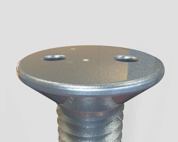 M5 Snake Eye Countersunk Bolts and nut 3D model 3D printable | CGTrader