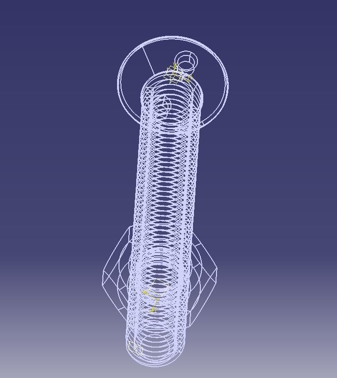 M5 Snake Eye Countersunk Bolts and nut 3D model 3D printable | CGTrader