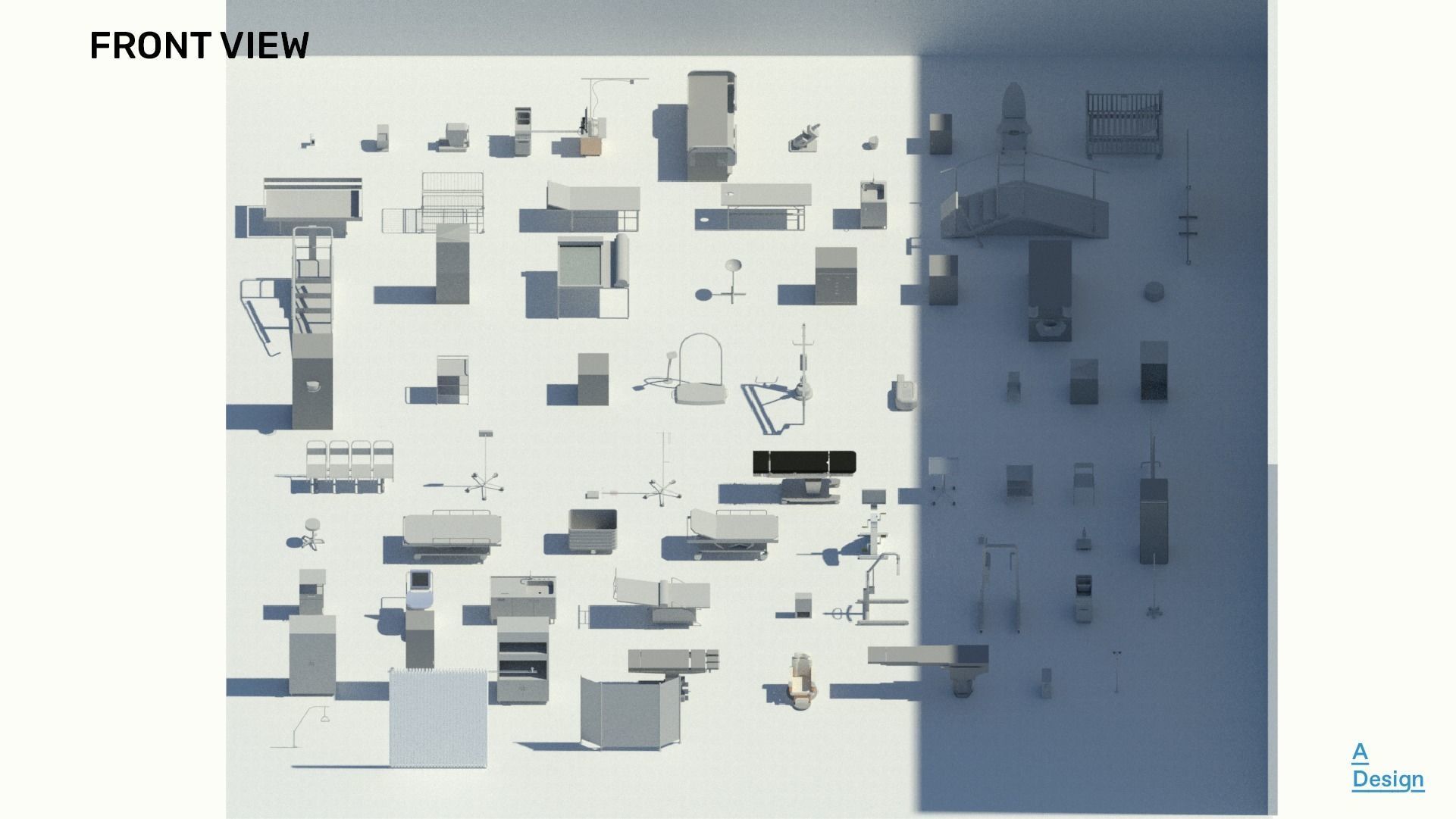Medical equipment - Pack of revit families 3D model | CGTrader