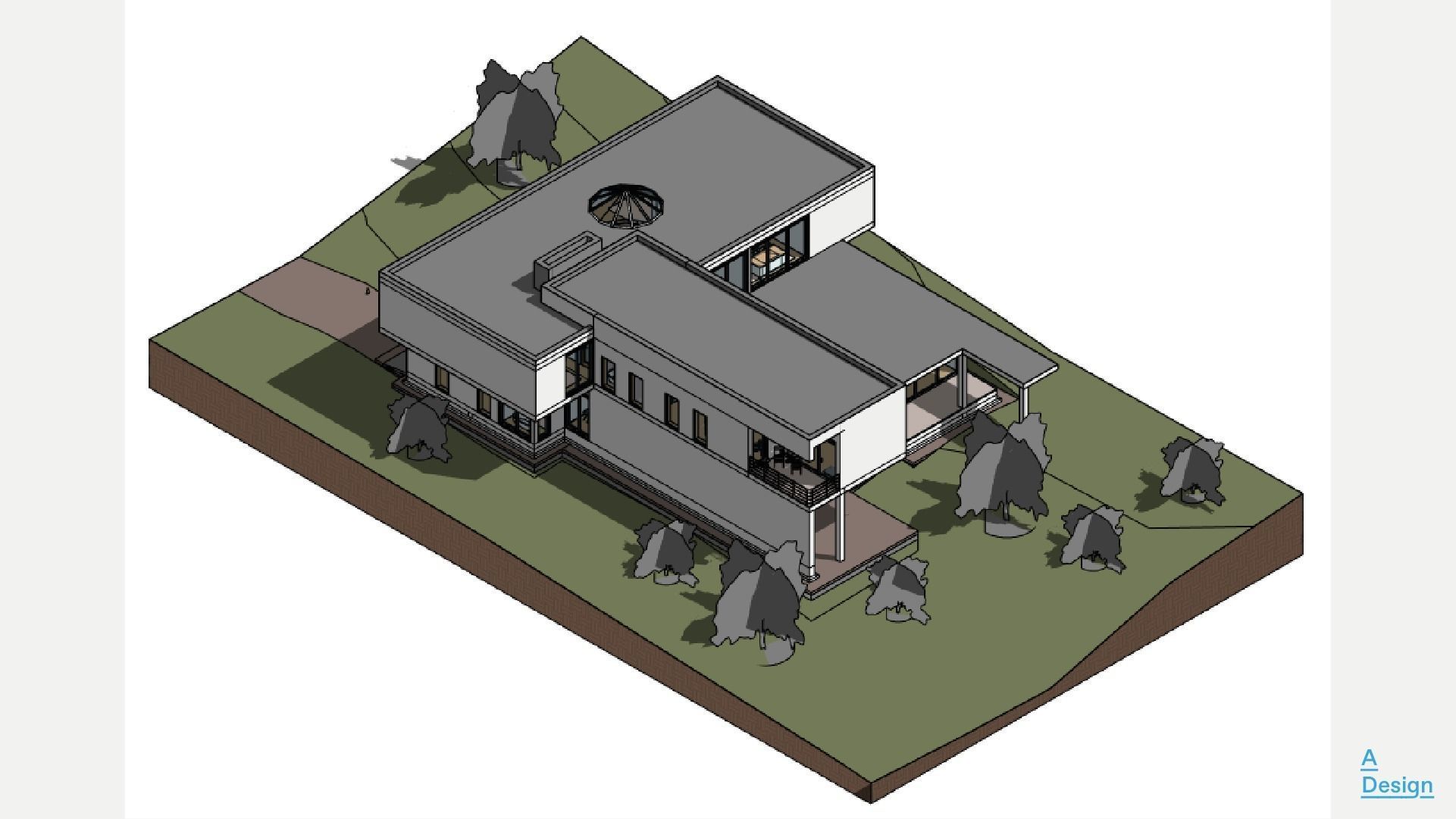 Modern house - Revit 3D model | CGTrader