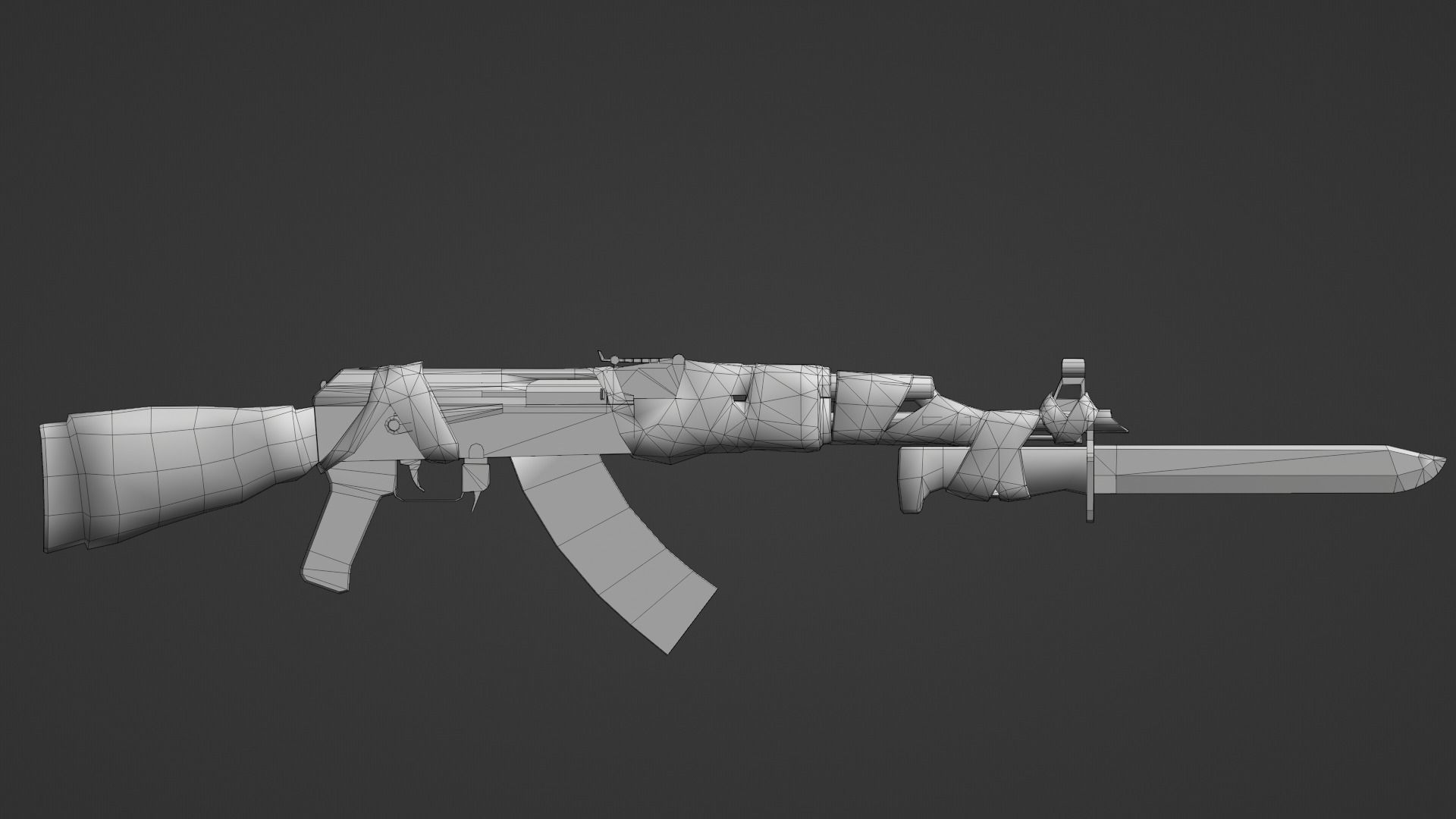 3D model akm riffle VR / AR / low-poly | CGTrader