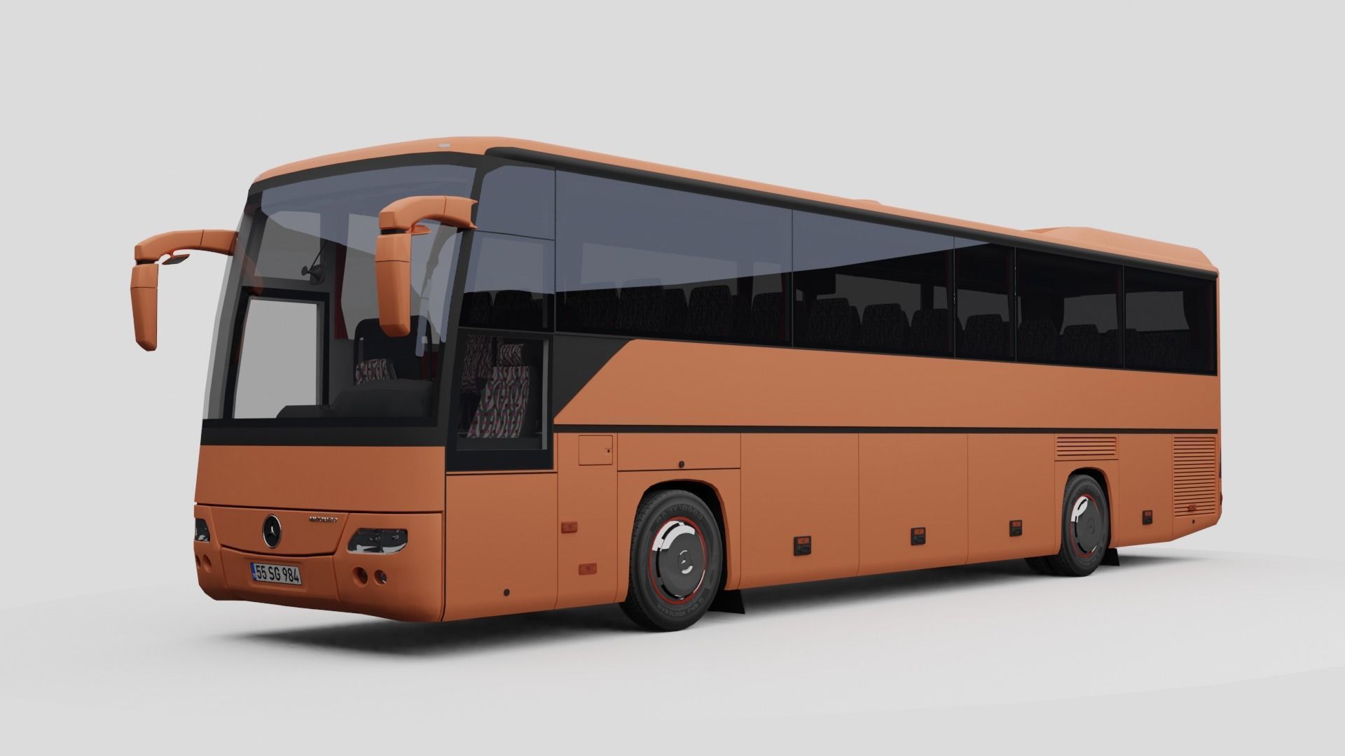 3D model Mercedes Benz O560 Intouro VR / AR / low-poly | CGTrader