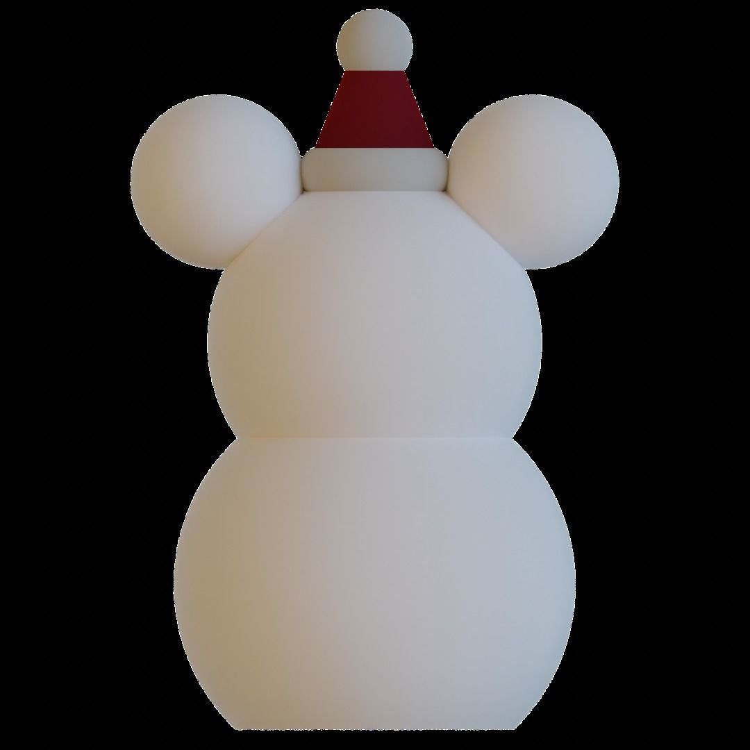 Mickey Mouse Snowman 3D model 3D printable | CGTrader
