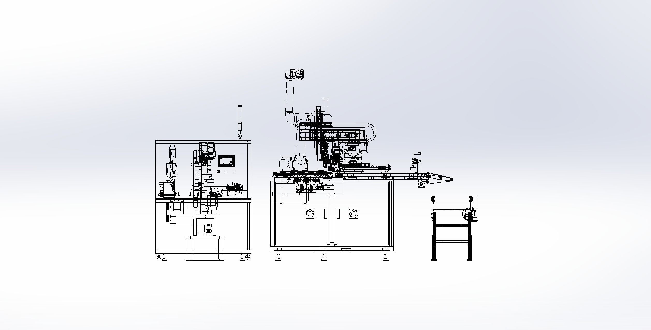 Panel automatic assembly line 3D model | CGTrader