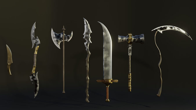 RPG Blades 3D model | CGTrader