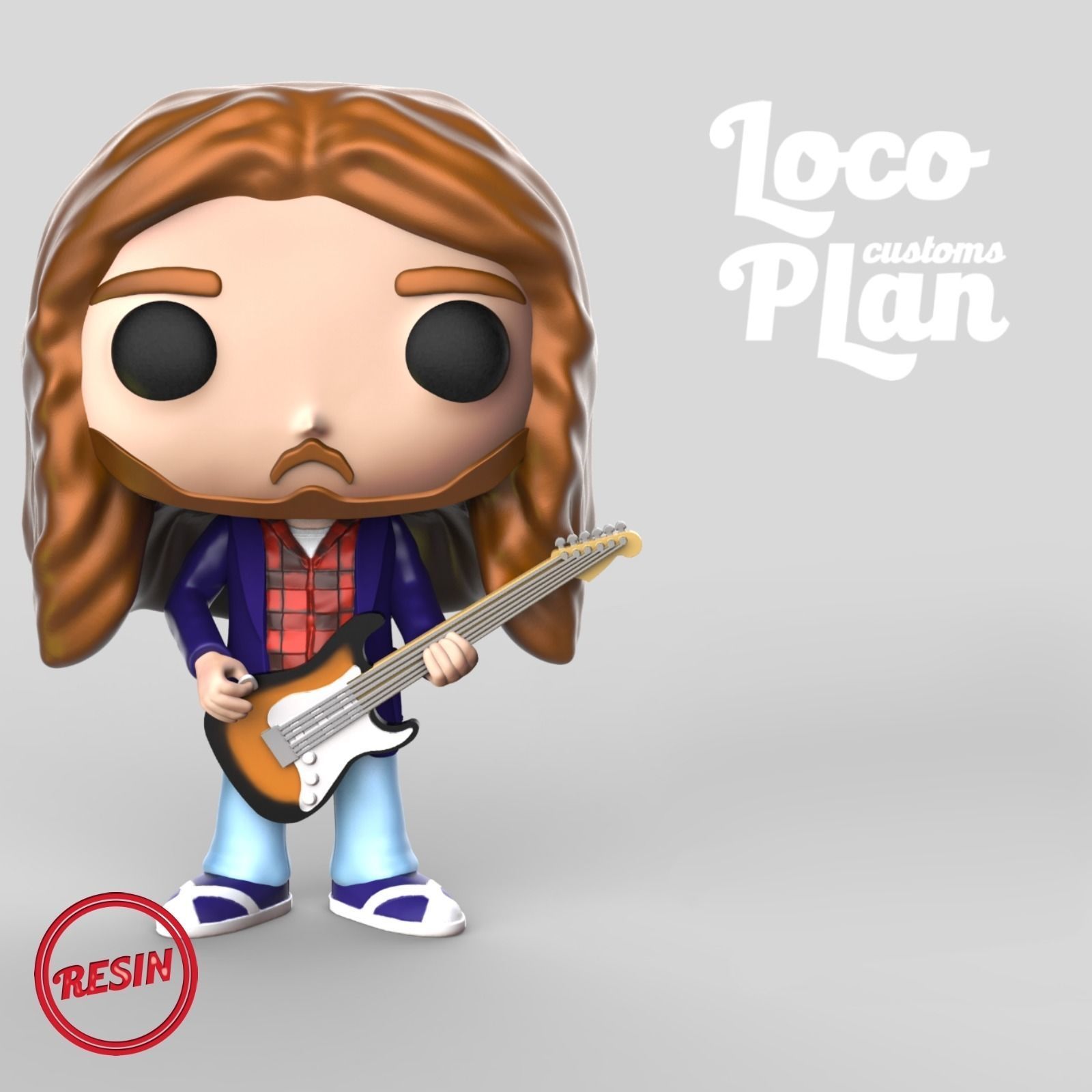 John Frusciante Custom Funko 3D model 3D printable | CGTrader