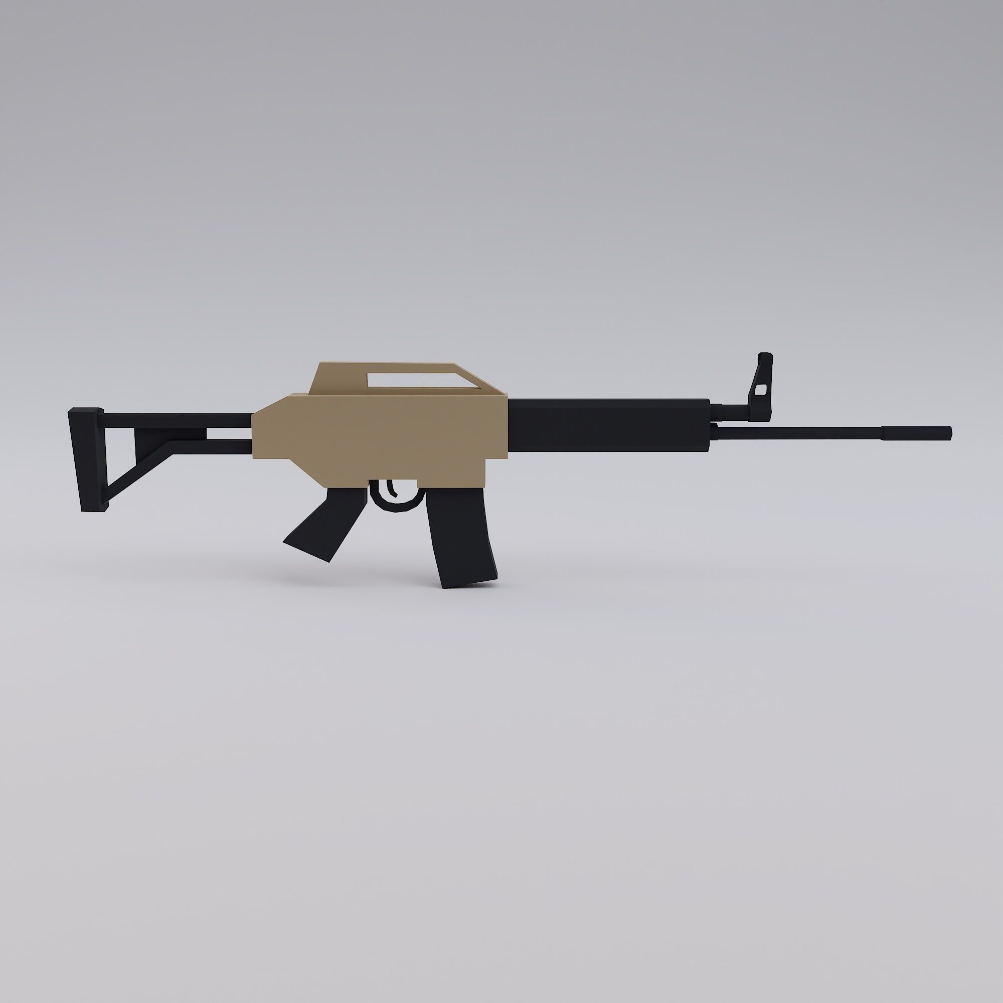 3D model PINDAD SS2 assault rifle gun VR / AR / low-poly | CGTrader