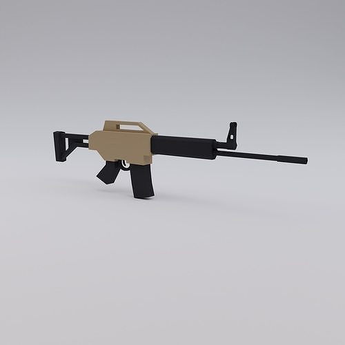 3D model PINDAD SS2 assault rifle gun VR / AR / low-poly | CGTrader