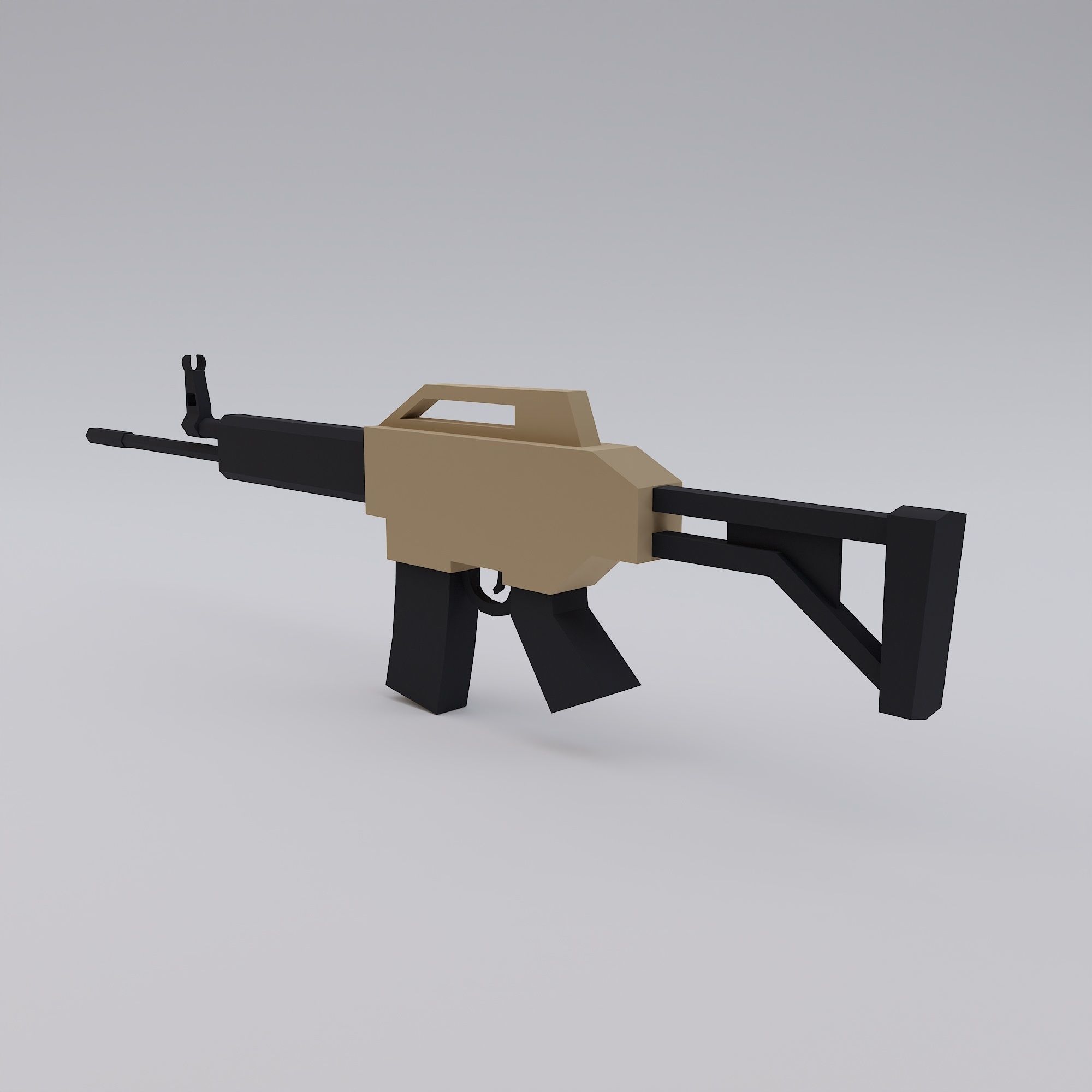 3D model PINDAD SS2 assault rifle gun VR / AR / low-poly | CGTrader