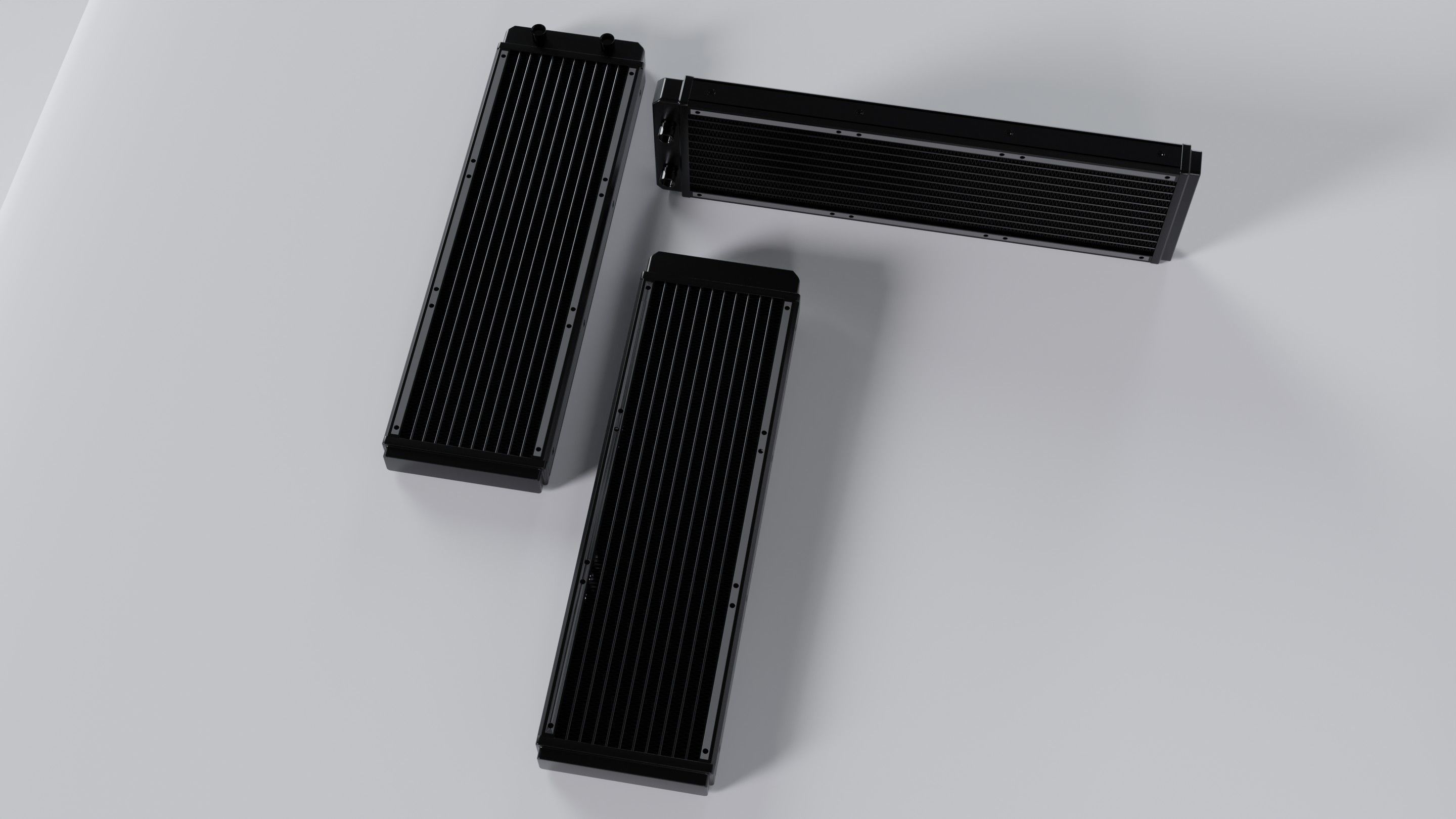 Water cooling radiator - 360 mm 3D model | CGTrader