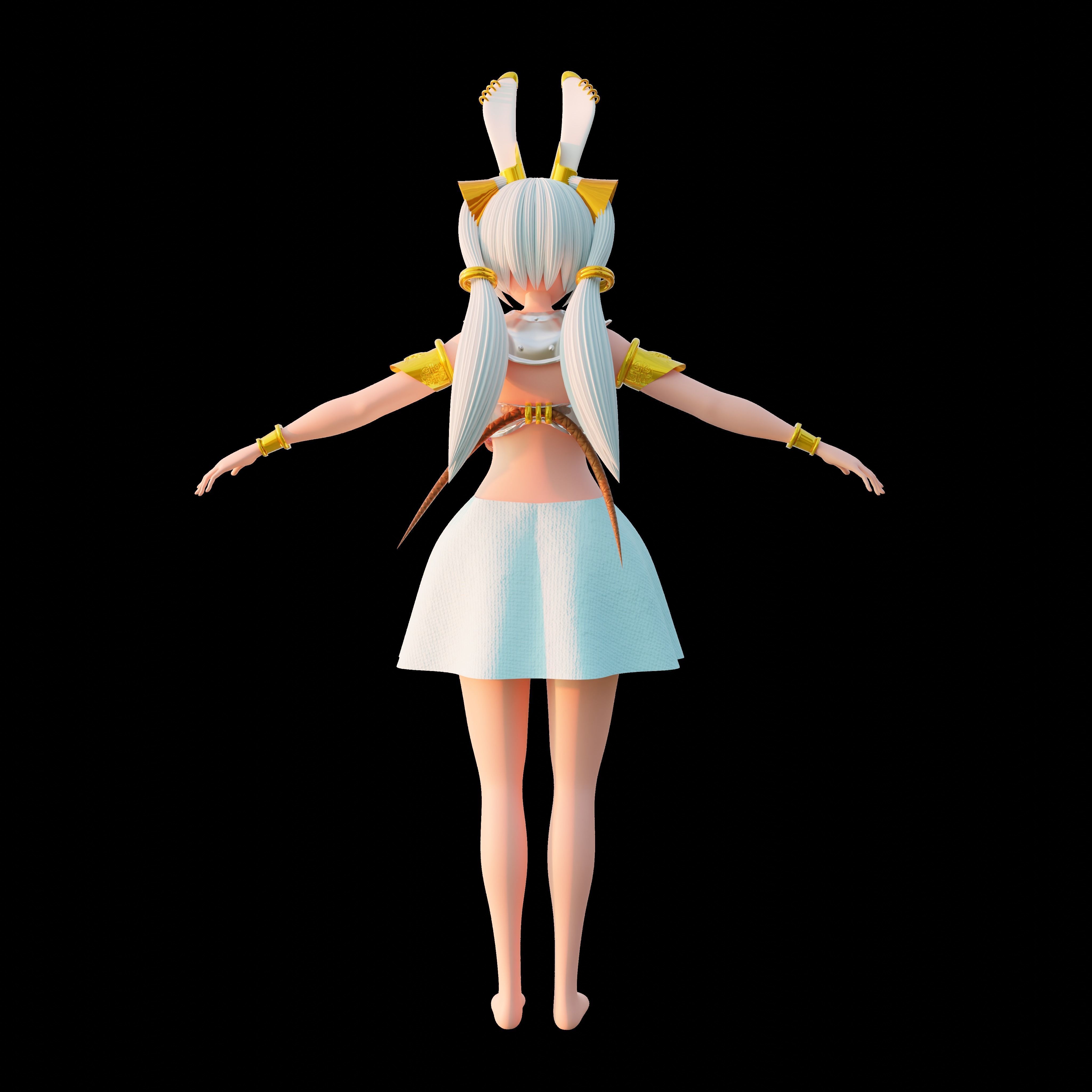 3D model Styled Women character low poly VR / AR / low-poly | CGTrader
