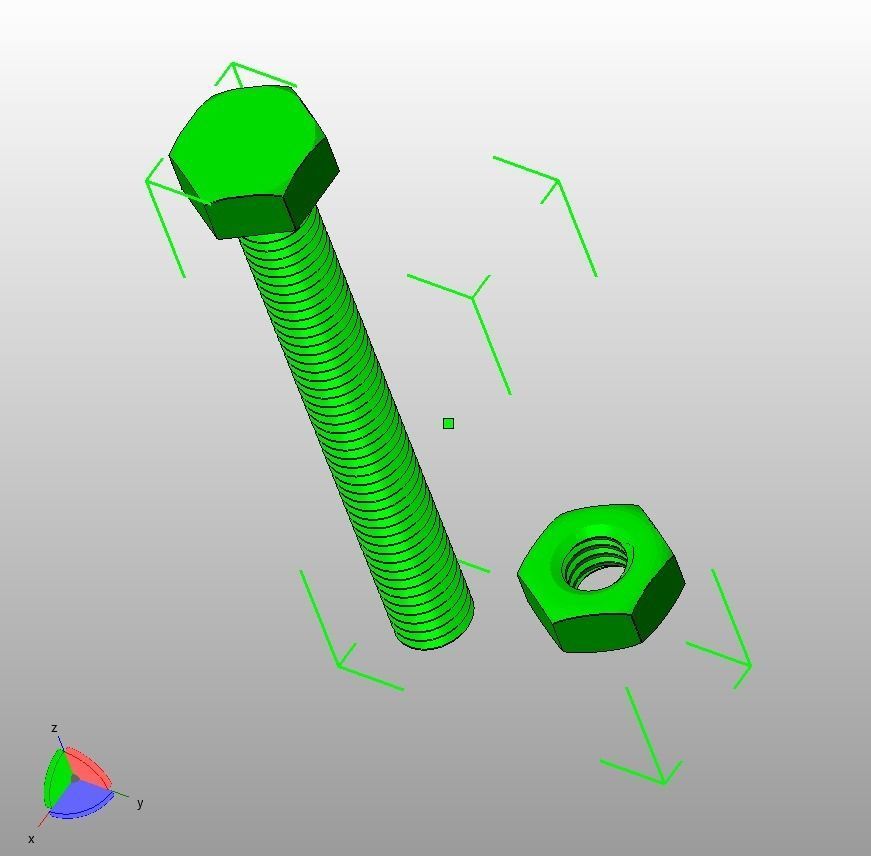 M5 x 40mm Full Thread Hex Bolts 3D model 3D printable | CGTrader