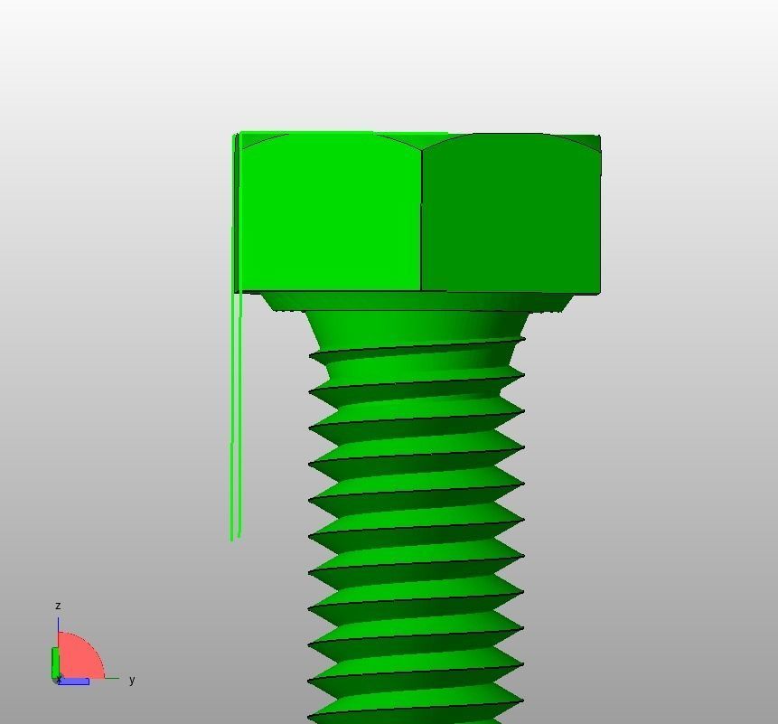 M5 x 40mm Full Thread Hex Bolts 3D model 3D printable | CGTrader