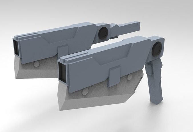GN Pistol II 3D print model 3D model 3D printable | CGTrader