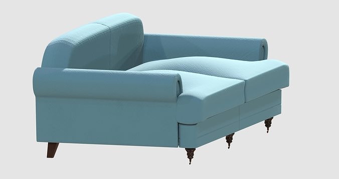 3D model Light green basic sofa VR / AR / low-poly | CGTrader