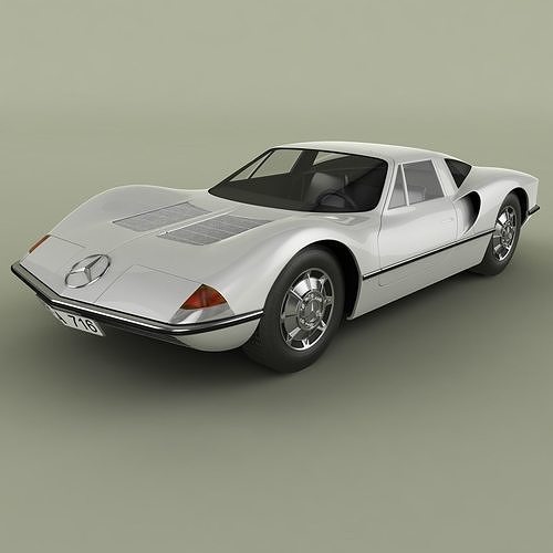 Mercedes-Benz C111 2 Bruno Sacco Concept 3D model | CGTrader