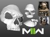 Mw2 GHOST Operator Mask Call of Duty Modern Warfare Mask 3D model 3D ...