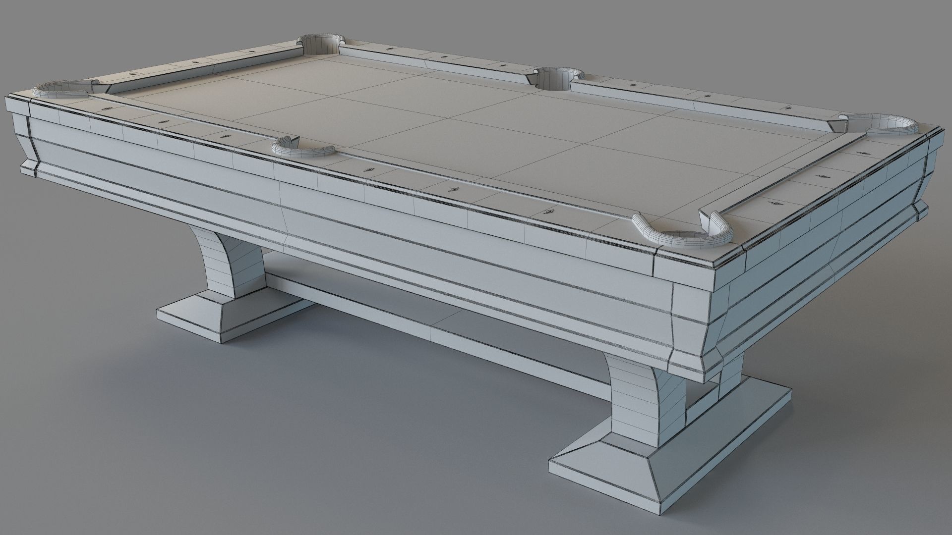 Mokolo Pool Table 8 Black Felt 3D model | CGTrader