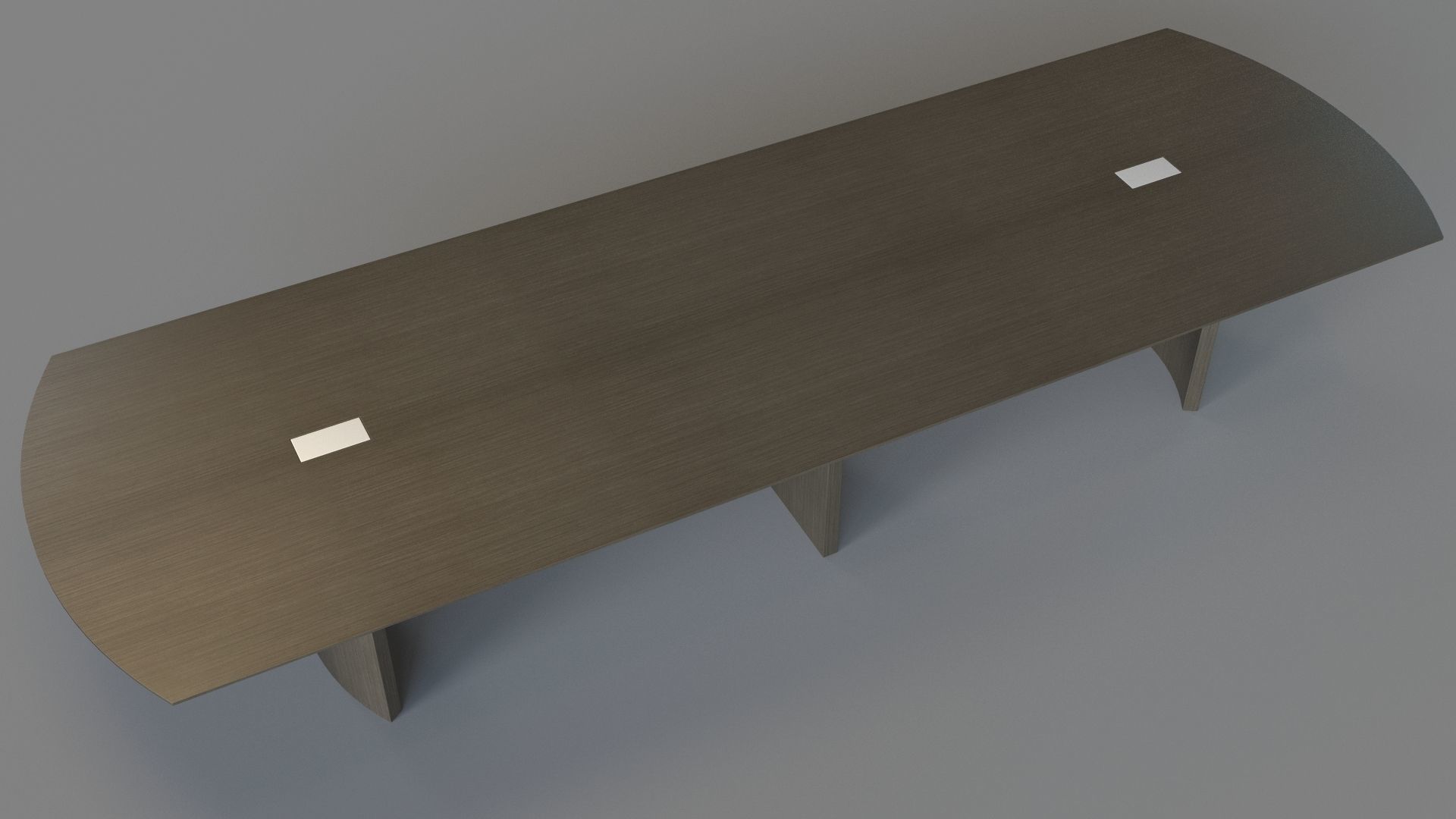 Napoli Curved End Conference Table Charcoal Gray 14 3D model | CGTrader