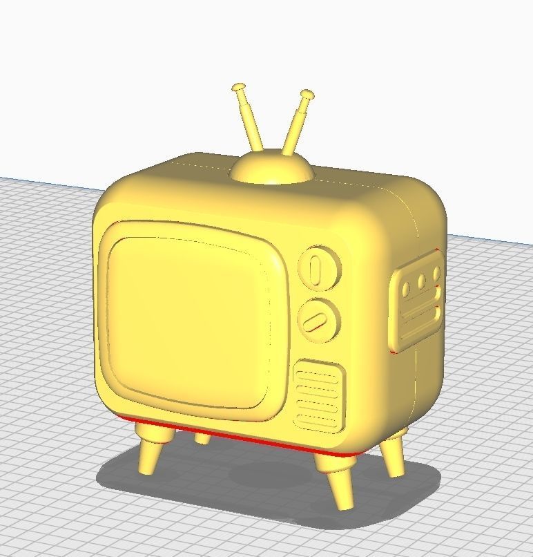 tv stylized tv free 3D model 3D printable | CGTrader