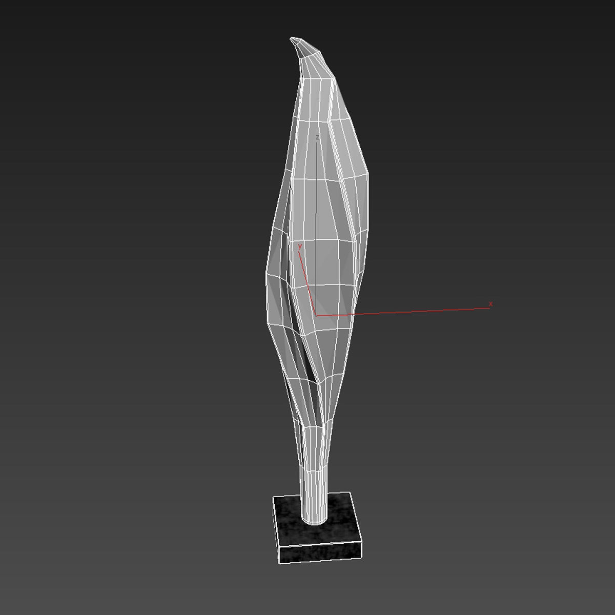 Sculpture blue flame 3D model | CGTrader