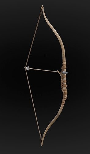 3D model forest hunter bow VR / AR / low-poly | CGTrader