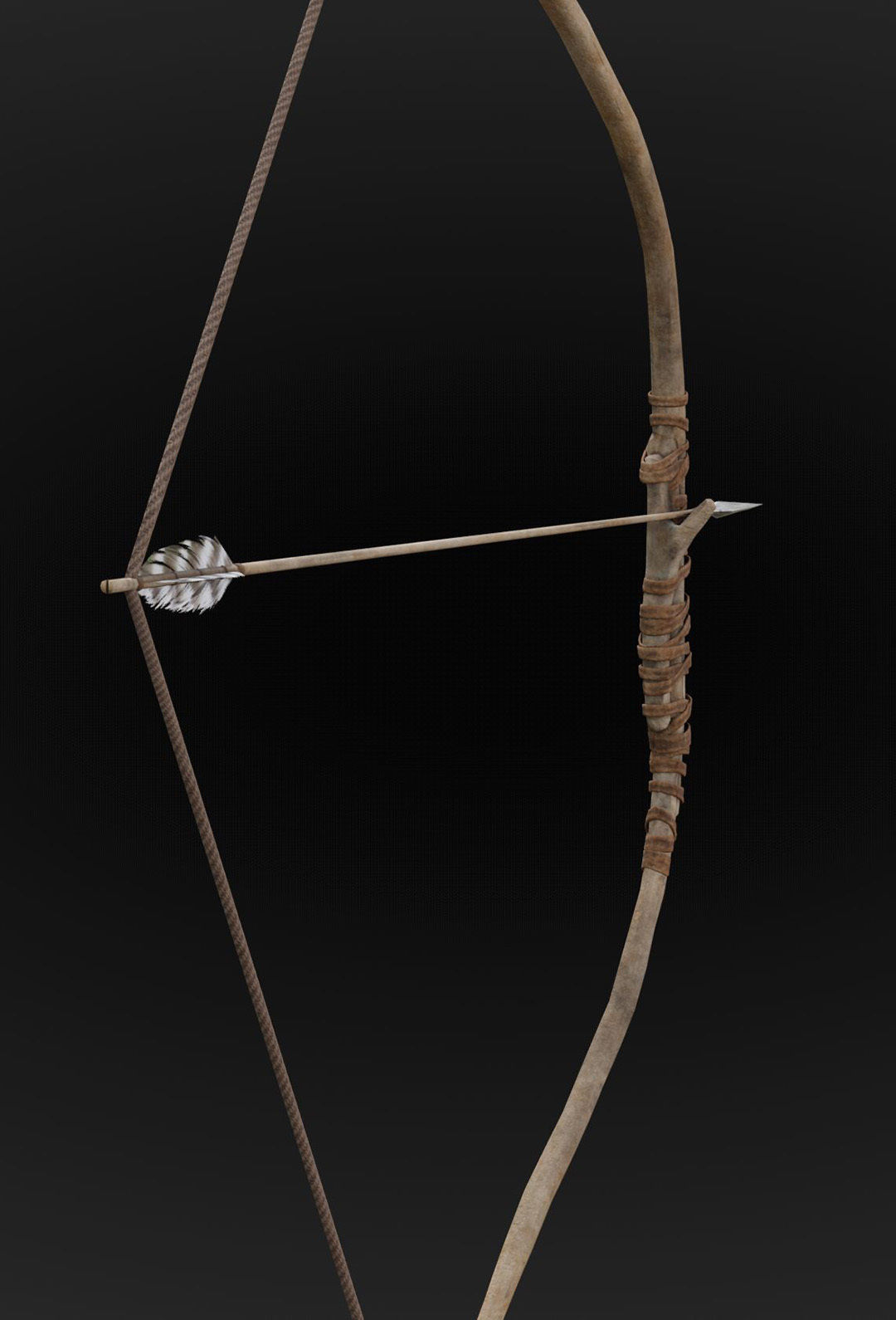 3D model forest hunter bow VR / AR / low-poly | CGTrader