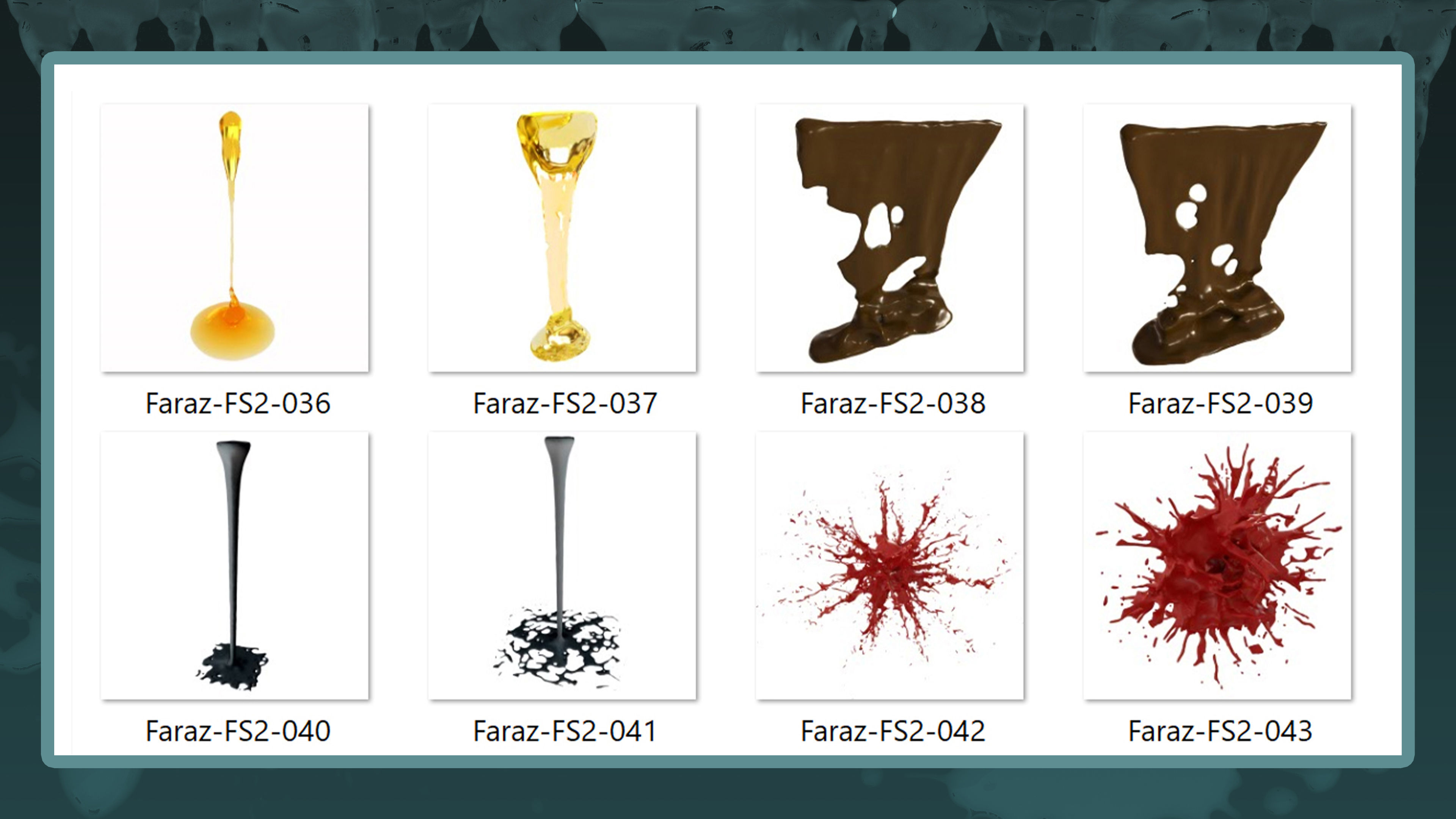 140 Fluid Splash 3D Model IMM Brush and Alpha Vol 2 3D model | CGTrader