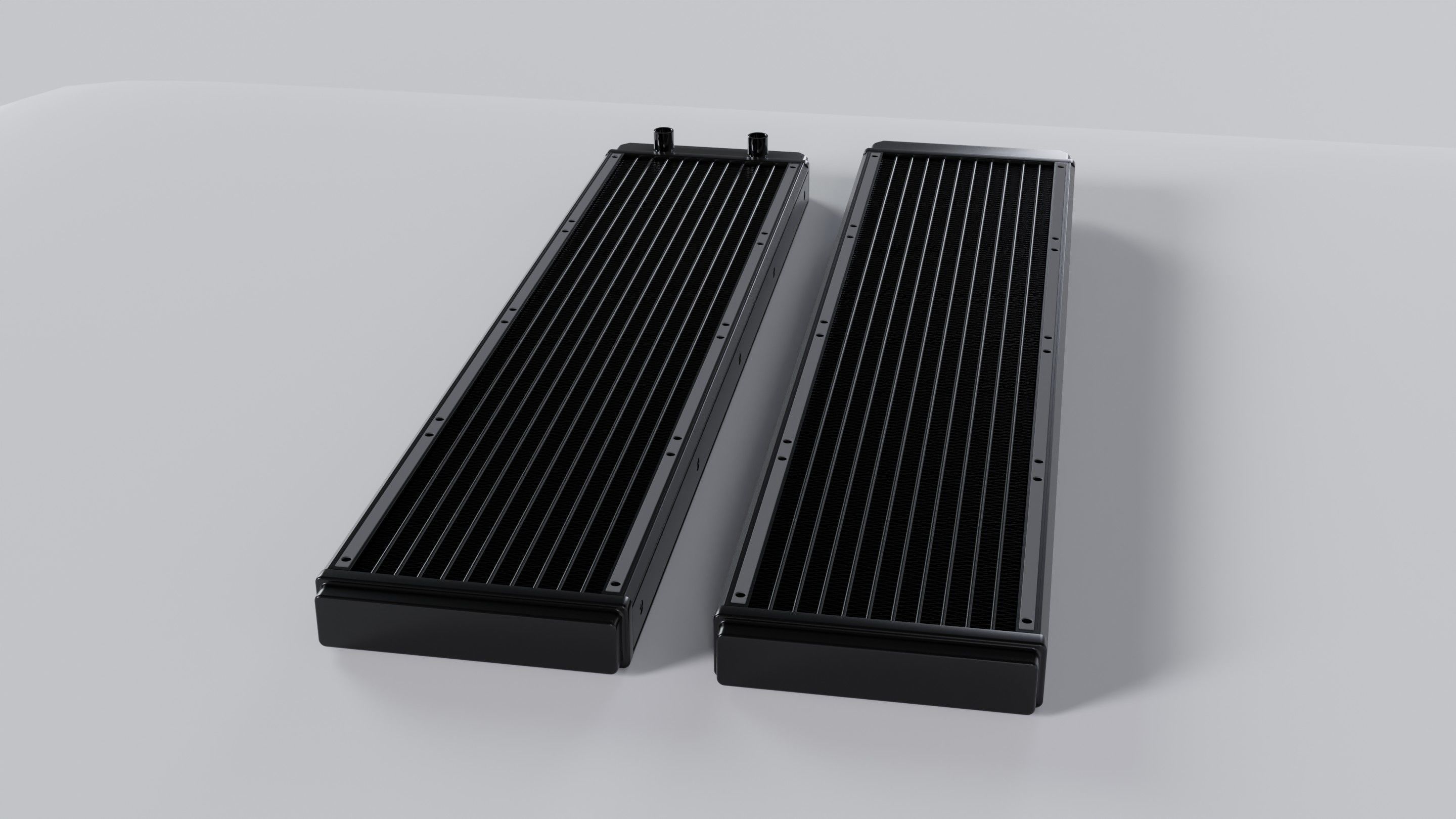 Water cooling radiator - 480 mm 3D model | CGTrader