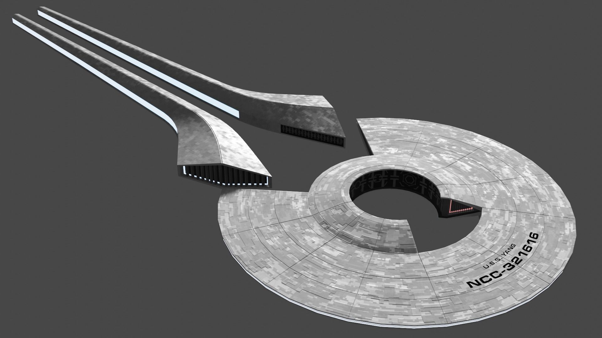 3D model Star Trek Friendship-Class Starship VR / AR / low-poly | CGTrader