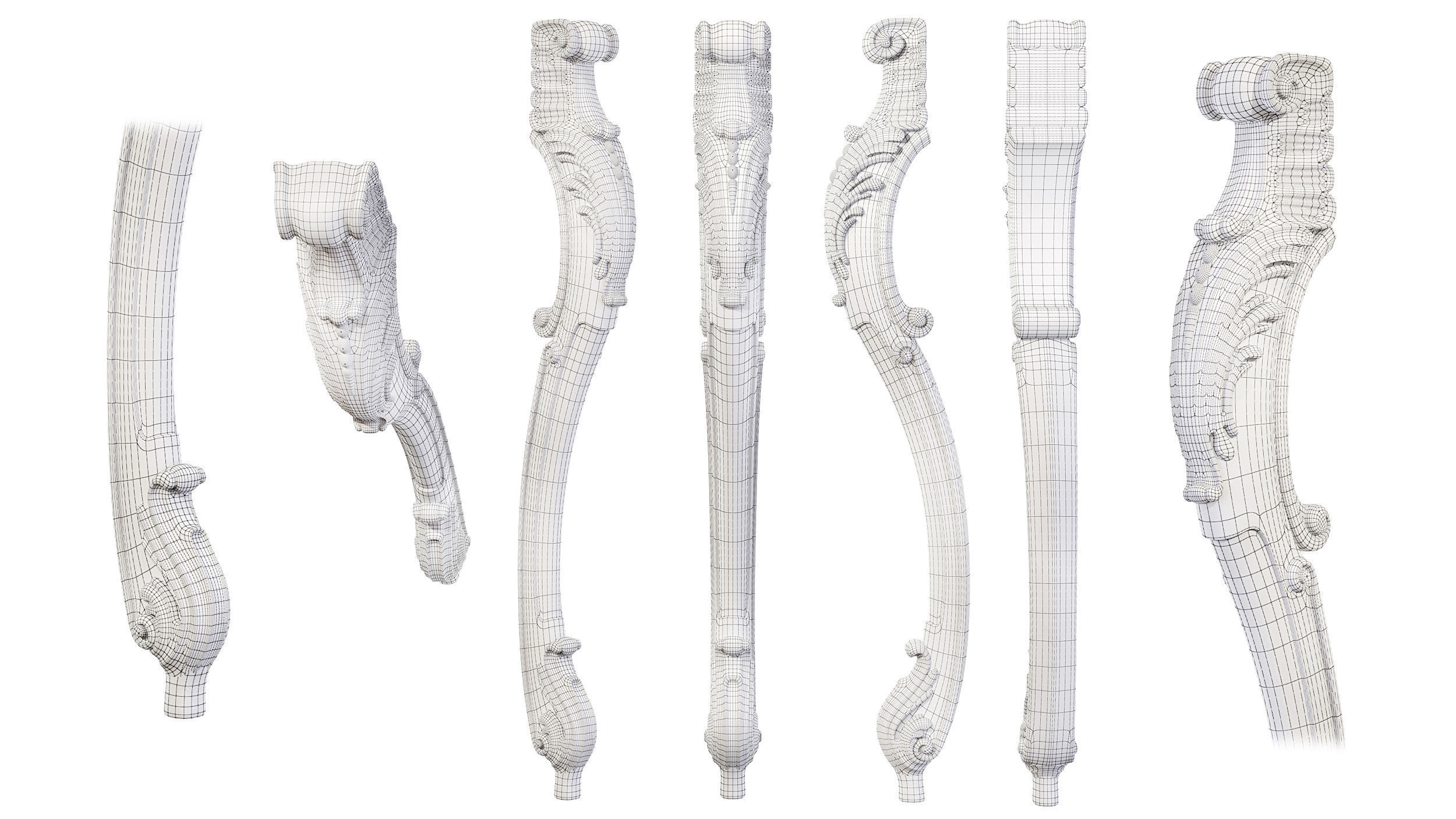 Classic leg 051 3D model | CGTrader