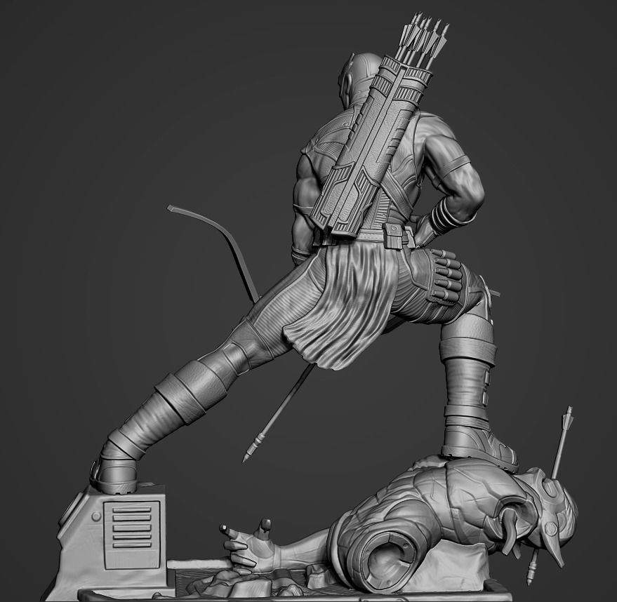 HAWKEYE AVENGERS 3D model 3D printable | CGTrader