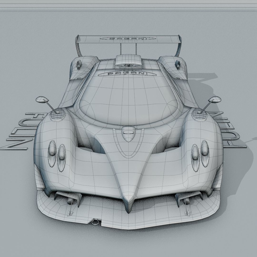 Pagani Zonda R 3D model | CGTrader