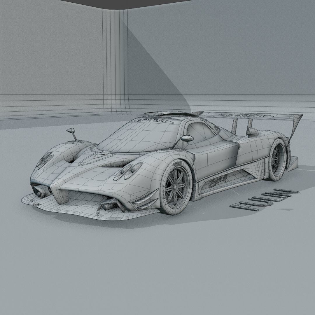 Pagani Zonda R 3D model | CGTrader
