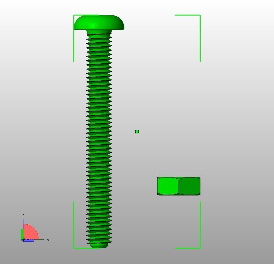 M5 x 40mm Socket Button Bolt 3D model 3D printable | CGTrader