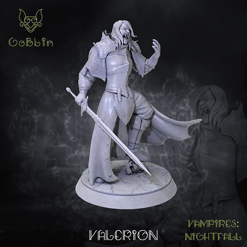 Valerion - Vampires Nightfall Ventrue 3D model 3D printable | CGTrader