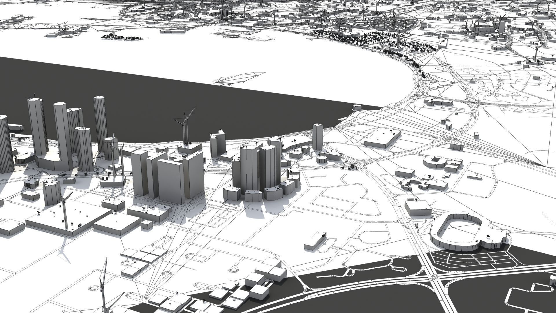 3D model Qatar City Doha VR / AR / low-poly | CGTrader