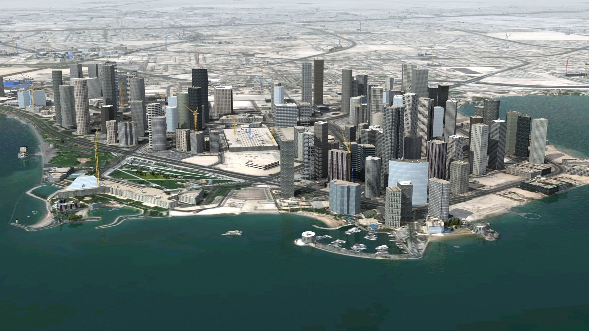 3D model Qatar City Doha VR / AR / low-poly | CGTrader