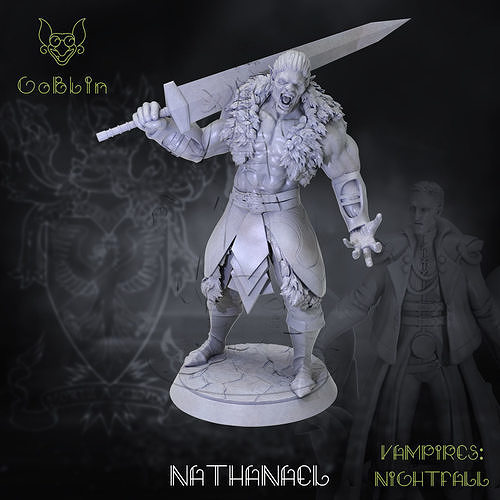 Nathanael - Vampires Nightfall Brujha 3D model 3D printable | CGTrader