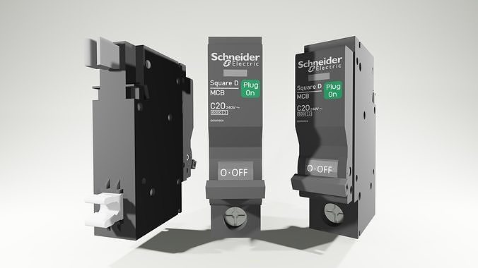 circuit-breaker C20 3D model | CGTrader