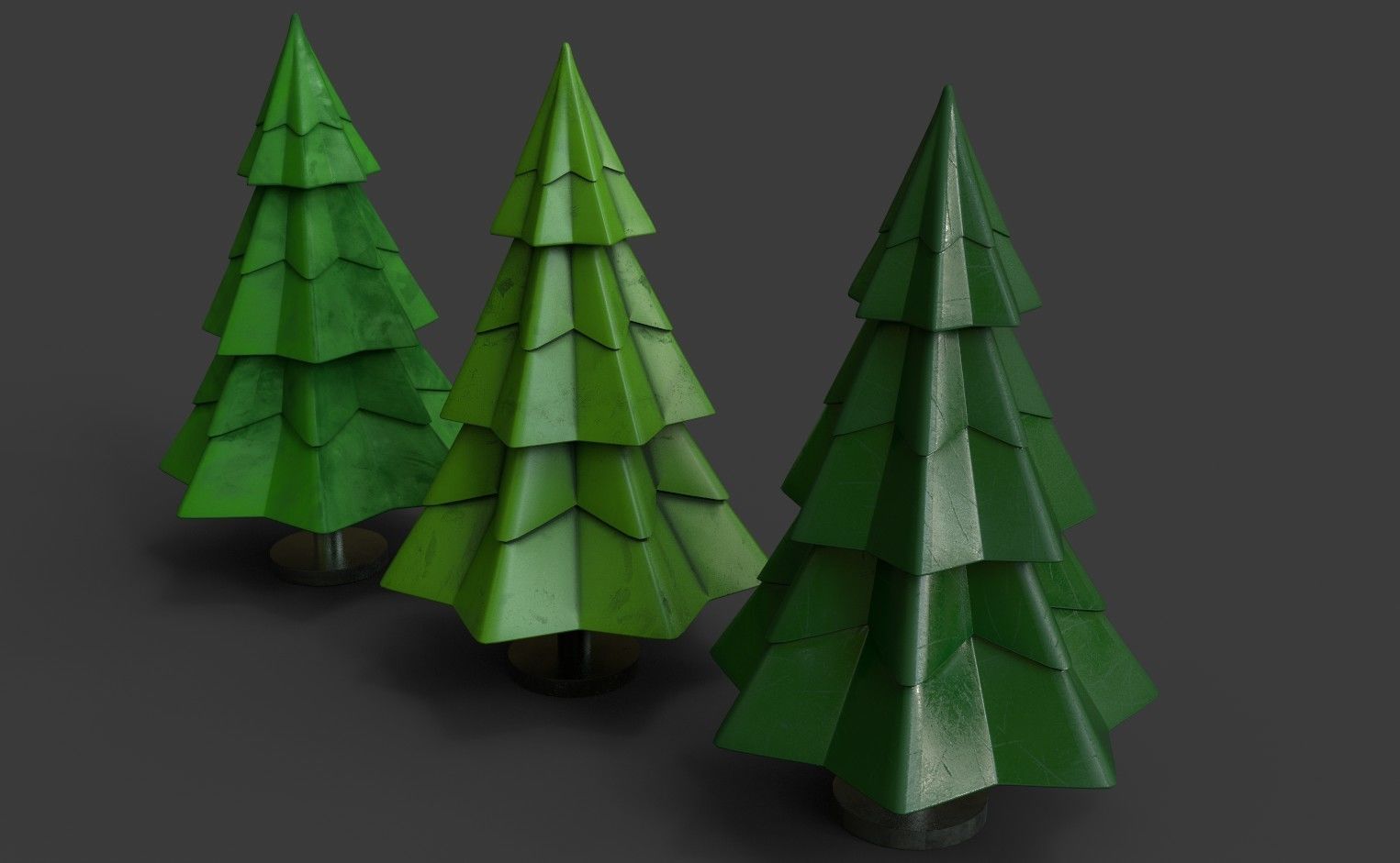 Christmas tree metal toy 3D model | CGTrader