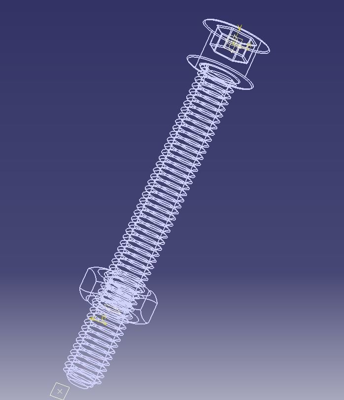 M5 x 40mm Full Thread Cap Head Bolt 3D model 3D printable | CGTrader