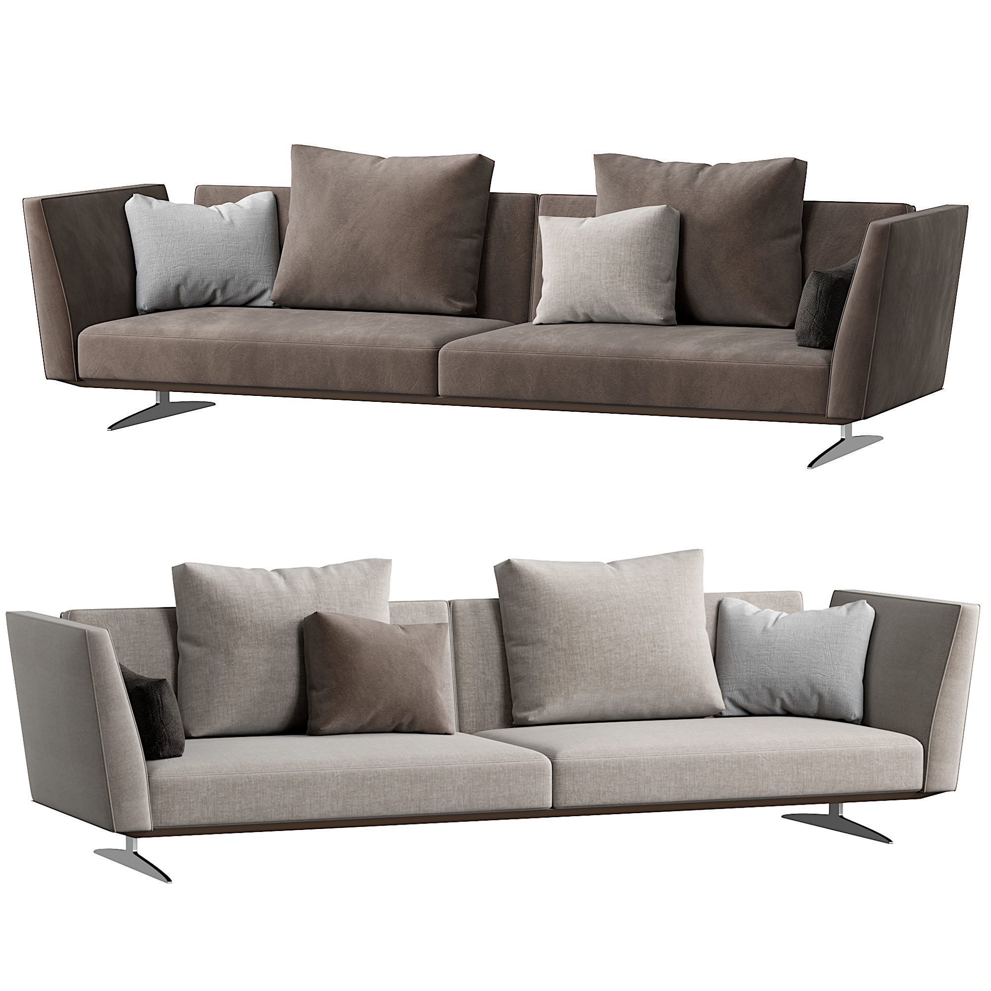 Evergreen sofa by Flexform 3D model | CGTrader