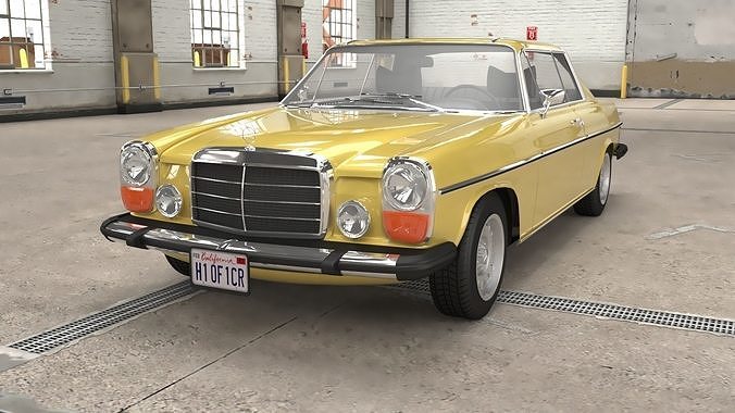 1968-1975 model Mercedes Benz W114 Coupe 3D model | CGTrader