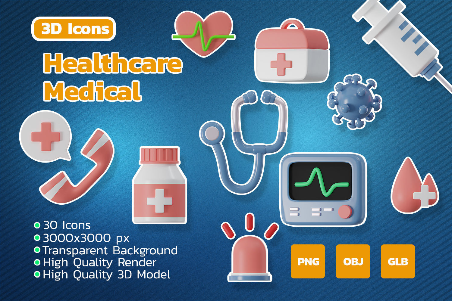 3D icon Medical pack 3D model | CGTrader