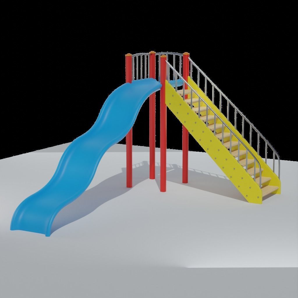 3D model Slide for kids VR / AR / low-poly | CGTrader