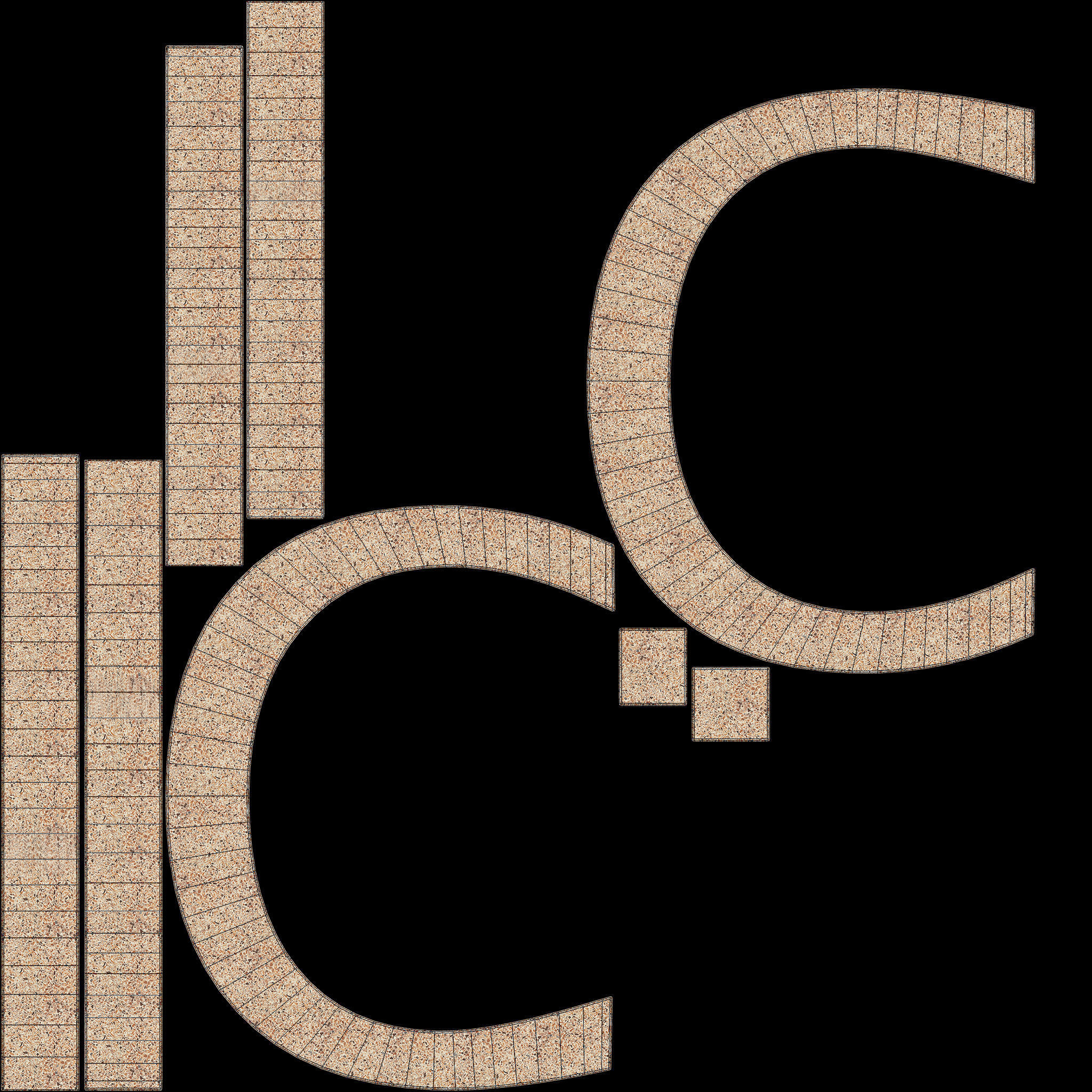 3D model Modern Bench C Type 3D Model AR VR PBR VR / AR / low-poly ...