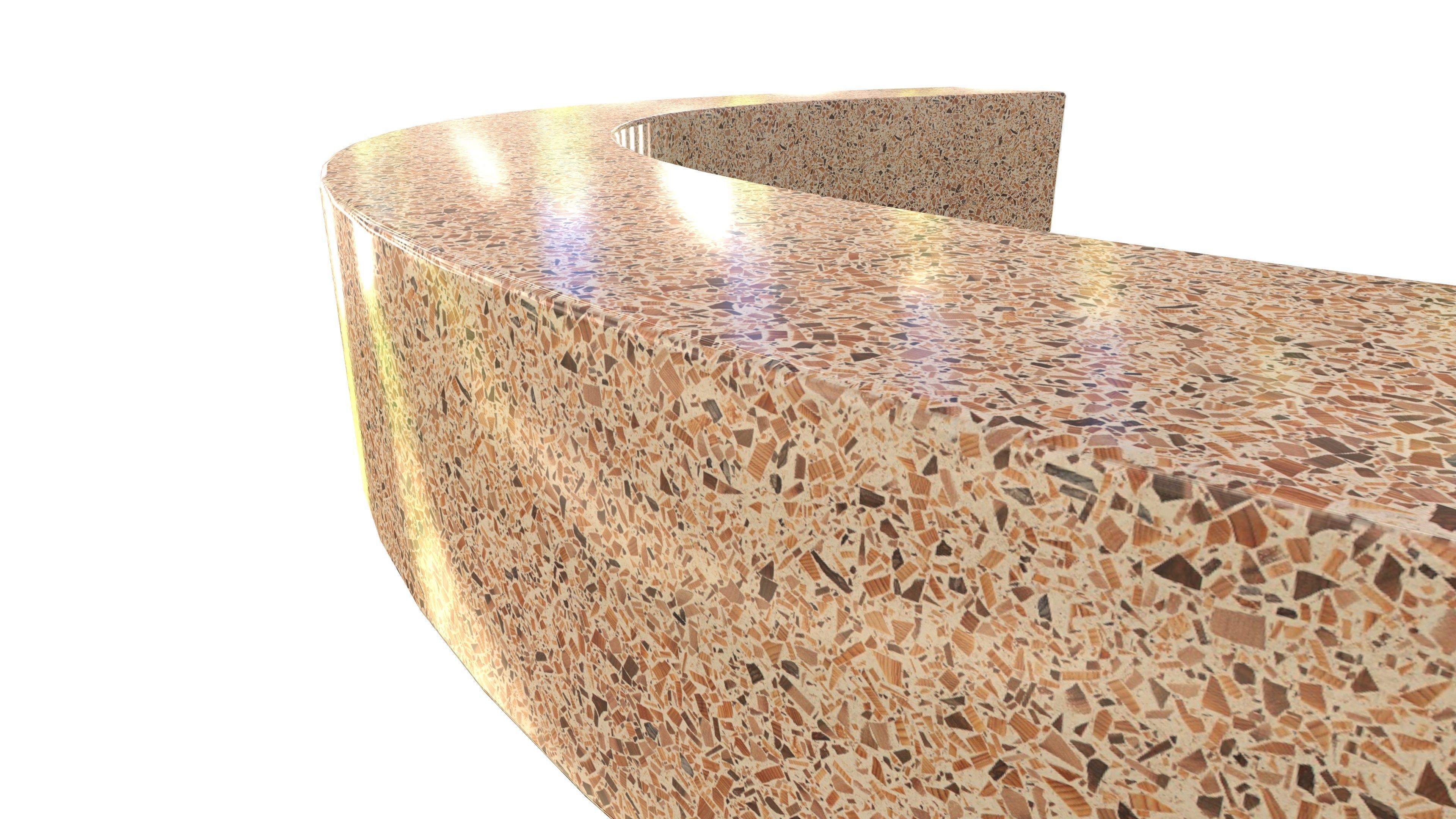 3D model Modern Bench C Type 3D Model AR VR PBR VR / AR / low-poly ...