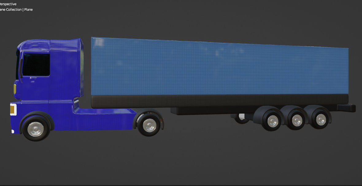TRACK LORRY GAME READY 3D model | CGTrader