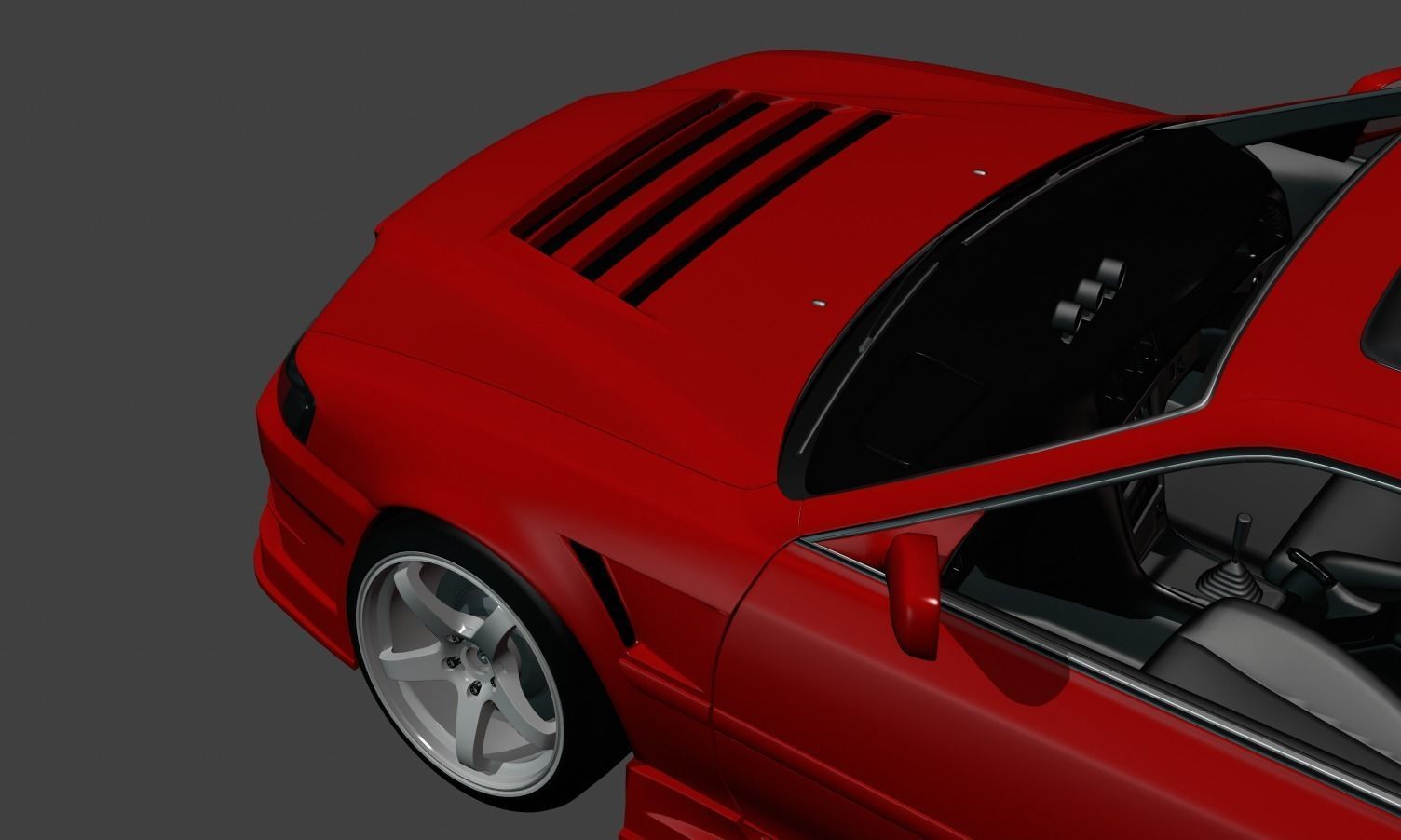 Kazama Promode JZX100 Chaser Body Kit with Grilles 3D model | CGTrader